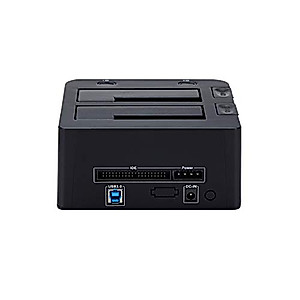 StarTech.com Dual-Bay USB 3.0 to SATA and IDE Hard Drive Docking Station, USB Hard Drive Dock, External 2.5/3.5" SATA III/IDE, SSD/HDD Docking Station, Hot-Swap Drive Bays, Top-Loading (UNIDOCKU33)