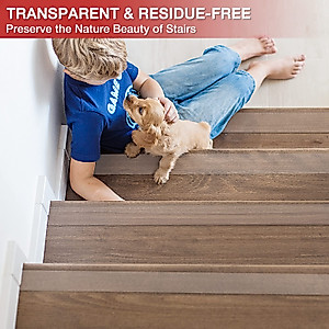 SafetyPro Clear Anti Slip Tape, 2 Inch × 50 Feet Waterproof Grip Tape, Strong Traction Safety Tape for Stairs, Outdoor/Indoor Use (Transparent)