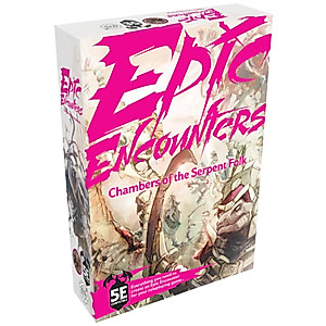 Epic Encounters: Chamber of The Serpent Folk - RPG Fantasy Roleplaying Tabletop Game with 20 Detailed Miniatures, Double-Sided Game Mat, & Game Master Adventure Book with Monster Stats, 5E Compatible