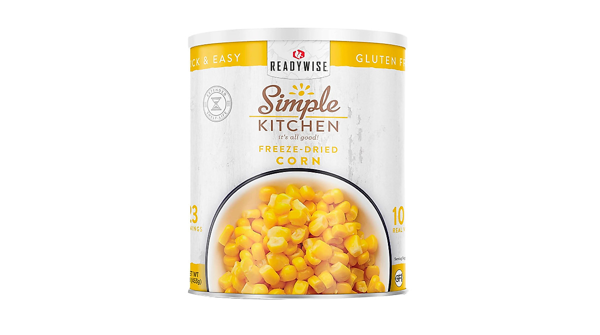ReadyWise Freeze-Dried Corn - Emergency Food & Camping Supply