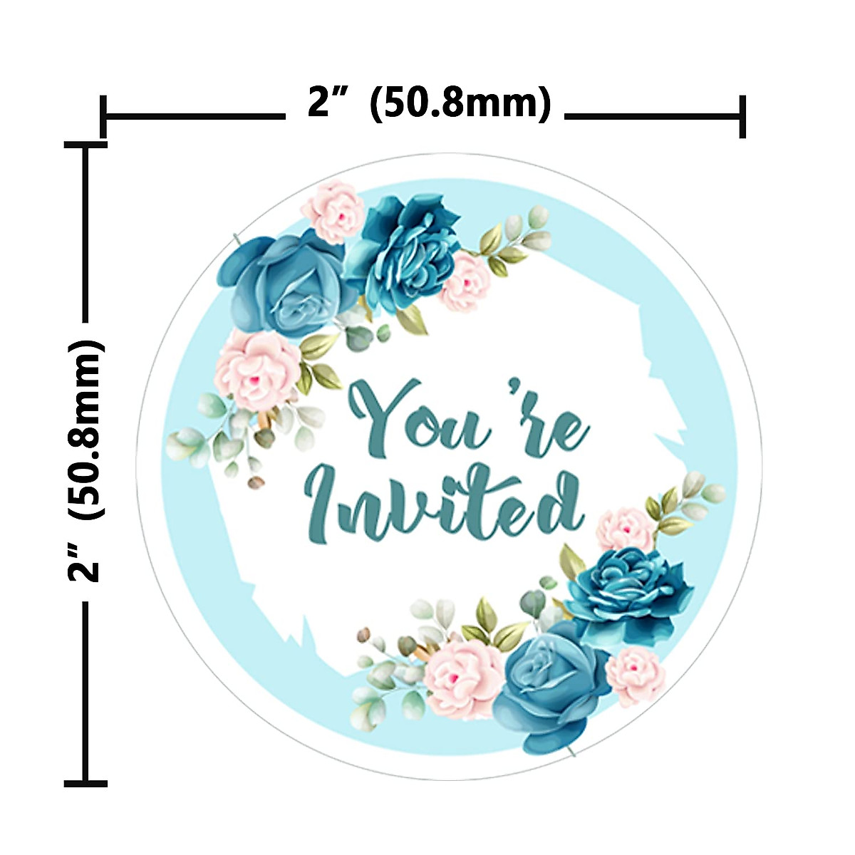 Wedding Invitation Stickers 2 Inch You're Invited Wedding Envelope Seals,240 Pcs Per Pack