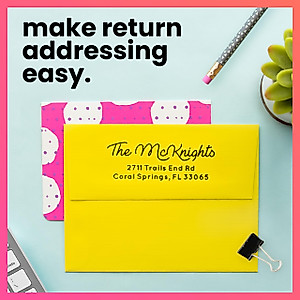 Custom Return Address Stamp – Self Inking Rubber Stamp – 3 Sizes and 8 Designs to Choose from