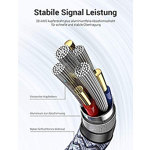 AINOPE 10FT USB 3.0 A to A Male Cable,USB 3.0 to USB 3.0 Cable [Never Rupture] USB Male to Male Cable Double End USB Cord Compatible with Hard Drive Enclosures, DVD Player, Laptop Cool-Grey