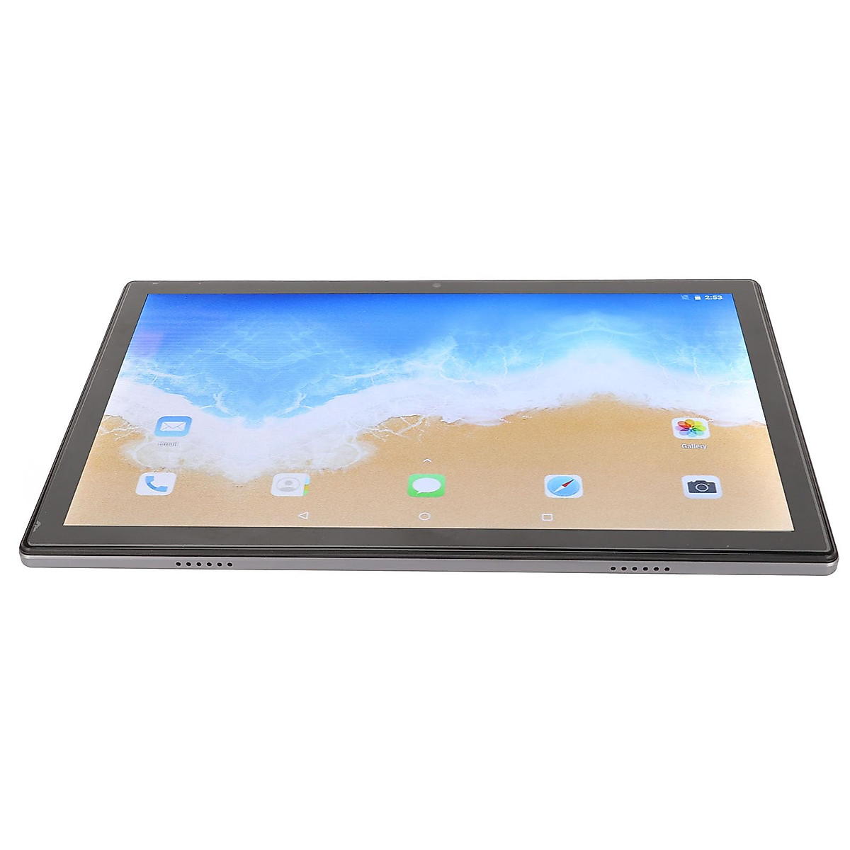 Tablet PC, 7000mAh 10 Inch Dual Camera Octa Core CPU Business Tablet IPS Screen Gray for Office (US Plug)