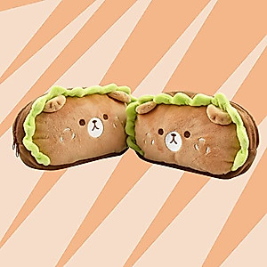 eyintlofc Plush Animal Stationery Cartoon Cute Pencil Case for Teen Girls and Cosmetic Bag 1 Pack Brown Bear