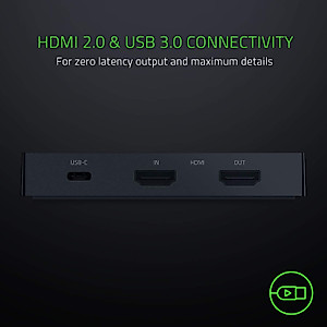 Razer Ripsaw HD Game Streaming Capture Card: 4K Passthrough - 1080P FHD 60 FPS Recording - Compatible W/ PC, PS4, Xbox One, Nintendo Switch