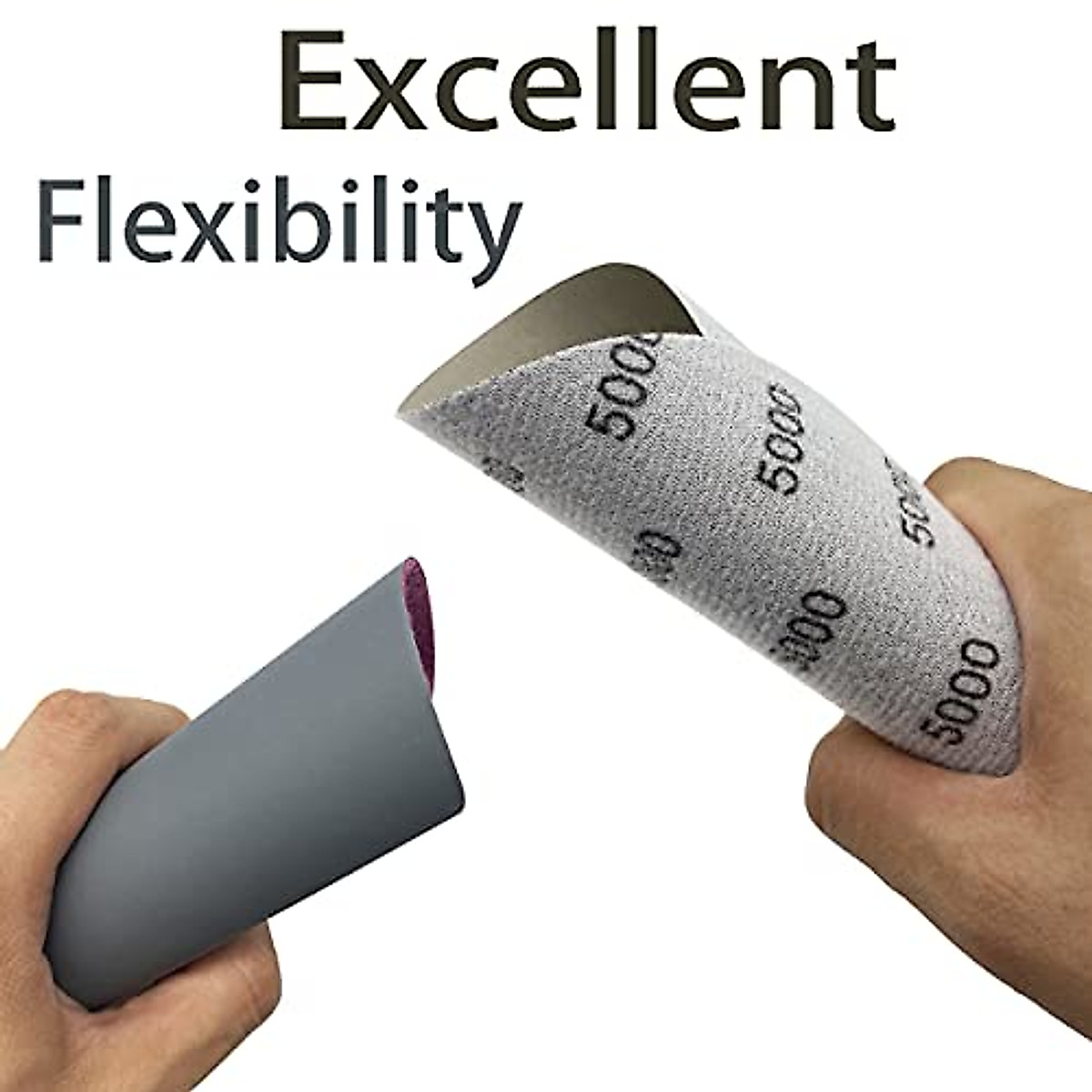 AutKerige 6 Inch Wet Dry Sandpaper, 40 PCS Assorted Grit Sanding Disc (1000/2000/3000/5000) with Premium Silicon Carbide, Hook and Loop Polish Sandpaper for Auto, Wood or Metal Polishing and Sanding