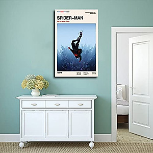 Spider Man Poster Retro Poster Canvas Poster Unframe: 12x18inch(30x45cm)