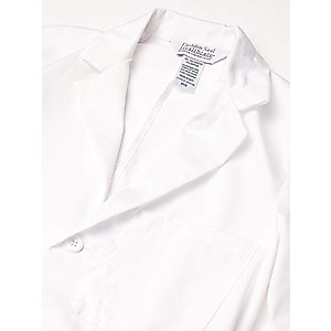 Fashion Seal Healthcare Adult's Unisex Consultation Lab Jacket, White, Large