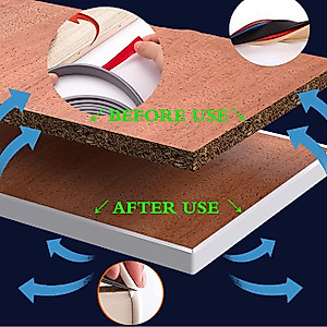 U-Shape Edge Banding, TPE Self Adhesive Veneer Edging Trim, Soft Edge Protector, Furniture Edge Strip for Countertop Table Cabinets Restoration (16mm*2m,Red)