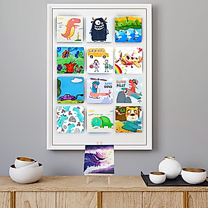 ESRICH Mini Canvases for Painting 4x4 Canvas Value Pack for 48PCS, 2/5In Thickness Small Canvas, Blank Canvas Bulk are Great for School Projects,Kids Birthday Party and Wall Decoration., white