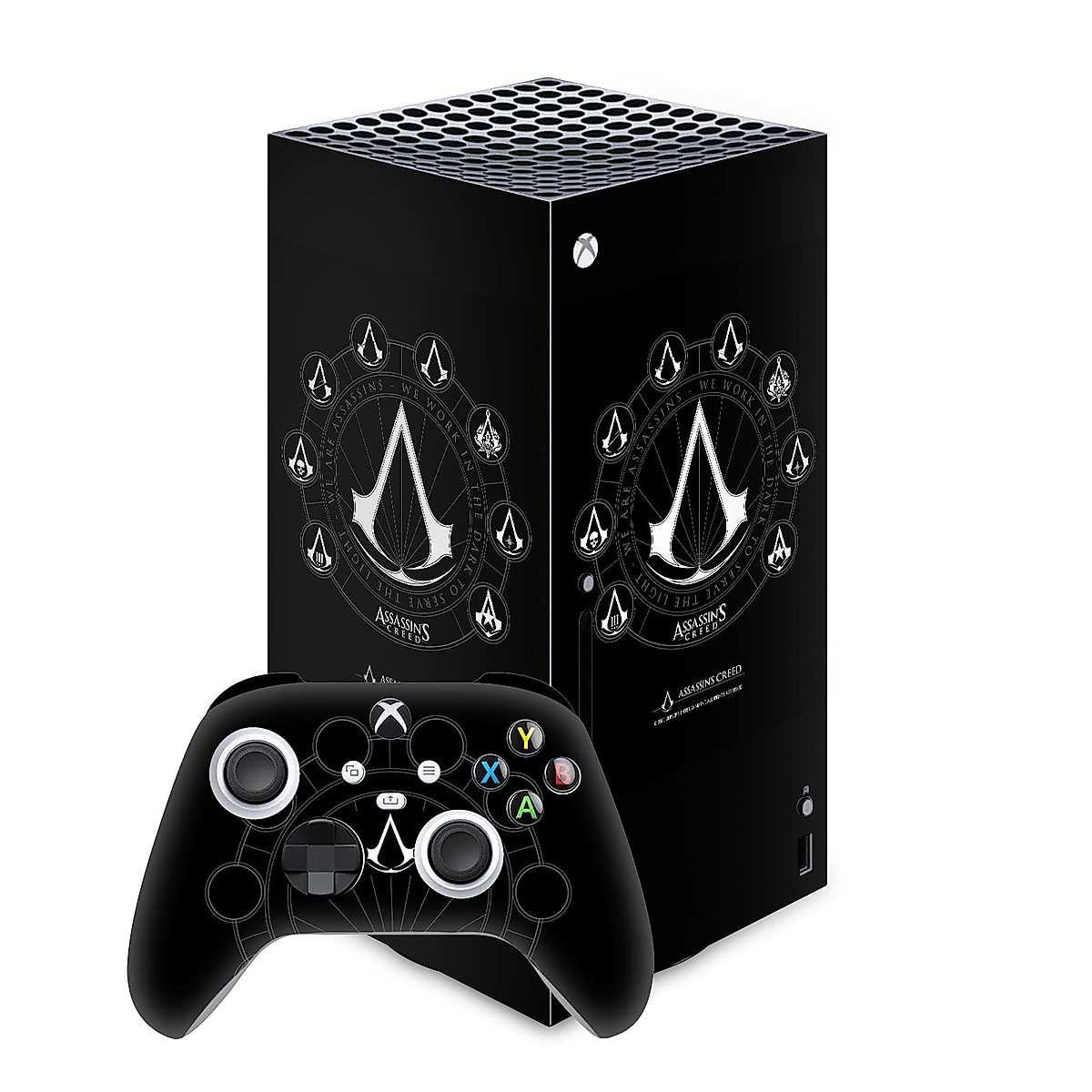 Head Case Designs Officially Licensed Assassin's Creed Crests Legacy Logo Vinyl Sticker Gaming Skin Decal Cover Compatible With Xbox Series X Console and Controller Bundle