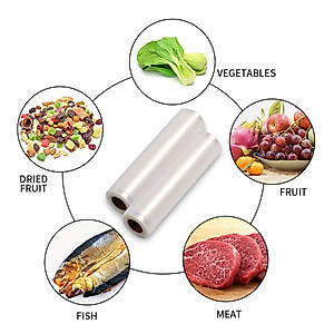 Vacuum Sealer Bags（3 packs）-11" x 16' Rolls Custom-Sized Vacuum Food Saver Bags Great for vac storage, Meal Prep or Sous Vide