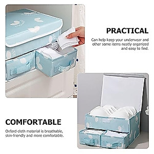 ABOOFAN Drawer Foldable Organizer Underwear Boxes Socks Holder Closet Divider Storage Box for Underwear Bra Socks Lingerie Ties Pants Organizer