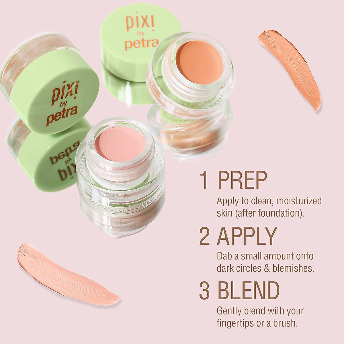 Pixi Correction Concentrate - Brightening Peach | Under Eye Colour Corrector | Illuminating Concealer For Under Eyes | 0.1 Fl Oz