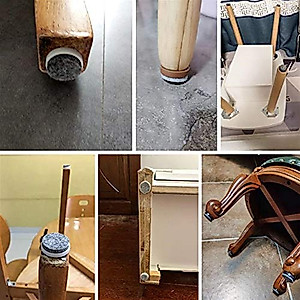 BUHUOJIANGWU Chair Table Protector 30pcs/Pack Felt Foot Pad Skid Glide Nail Protector Furniture Chair Table Leg 14mm/17mm/20mm/22mm/24mm/28mm Felt Furniture Pads (Color : C)