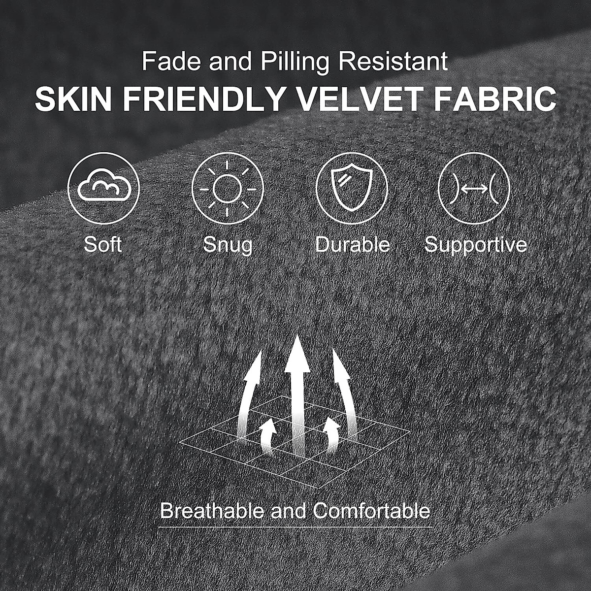 Wellsin Chair Cushions for Dining Chairs 4 Pack, Memory Foam Seat Cushions for Kitchen Chairs, 17"x16"x1.5" Kitchen Chair Cushions with Ties,Dark Grey