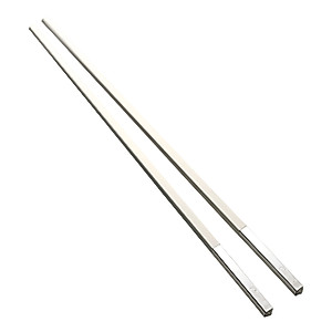 Christofle Uni Silver-Plated White Chinese Chopsticks & Rest #4222742, White/Silver, 9.45 inch Length