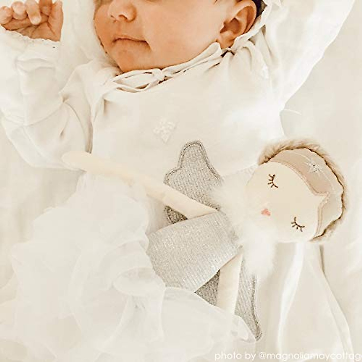 Mon Ami Angel Stuffed Doll - 15", Silver, Soft Elegant Plush Doll for Little Girls, Use as Toy or Room Decor, Great Gift for Kids of All Ages