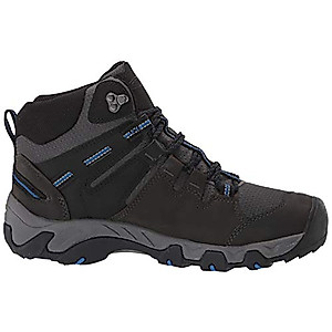 KEEN Men's Steens MID WP Hiking Boot, Black, 14