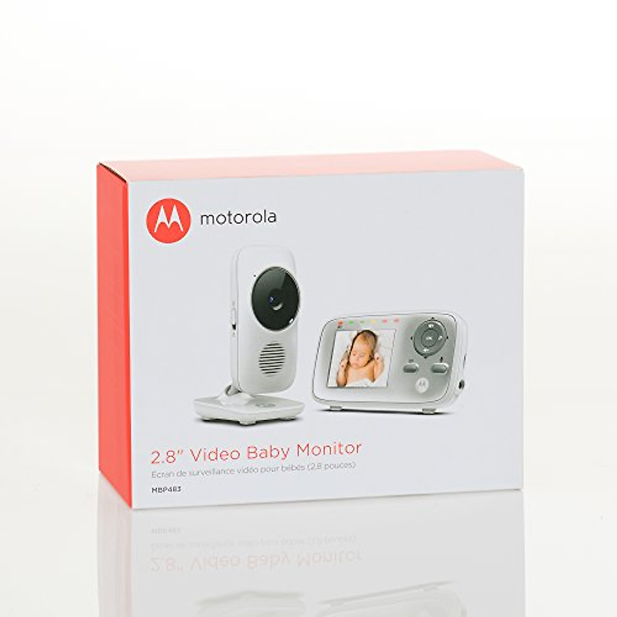 Motorola MBP483 2.8" Video Baby Monitor with Digital Zoom, Two-Way Audio and Room Temperature Display