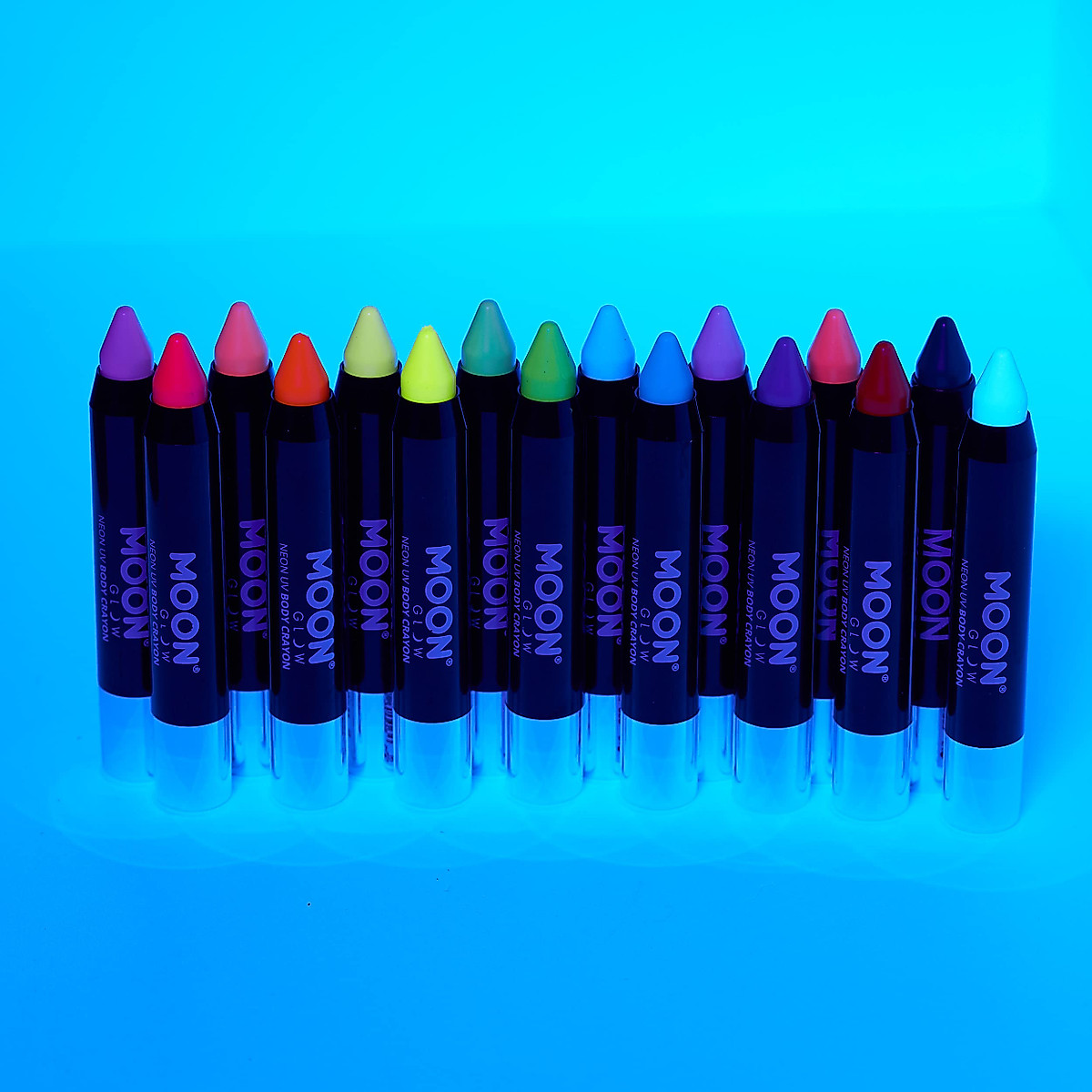 Moon Glow - Neon UV Paint Stick Body Crayon for the Face & Body – Black