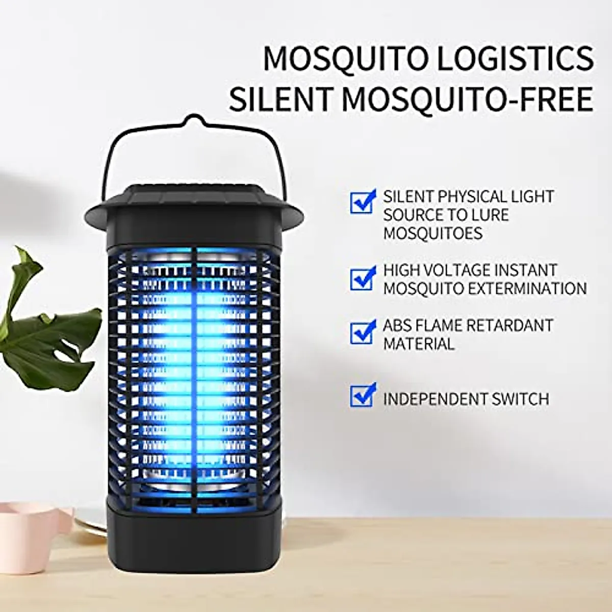 Bug Zapper for Outdoor Indoor Energy Saving，18w Bulb 4200V High Powered Mosquito Killer Insect Fly Trap ，Insect Zapper for Home Backyard Patio