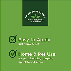 SimpleSource® Flea & Tick Home & Pet Spray, Powered by Plants, Kills Fleas, Flea Eggs, Flea Larvae, & Ticks, Kills & Repels Mosquitos, 32oz Bottle