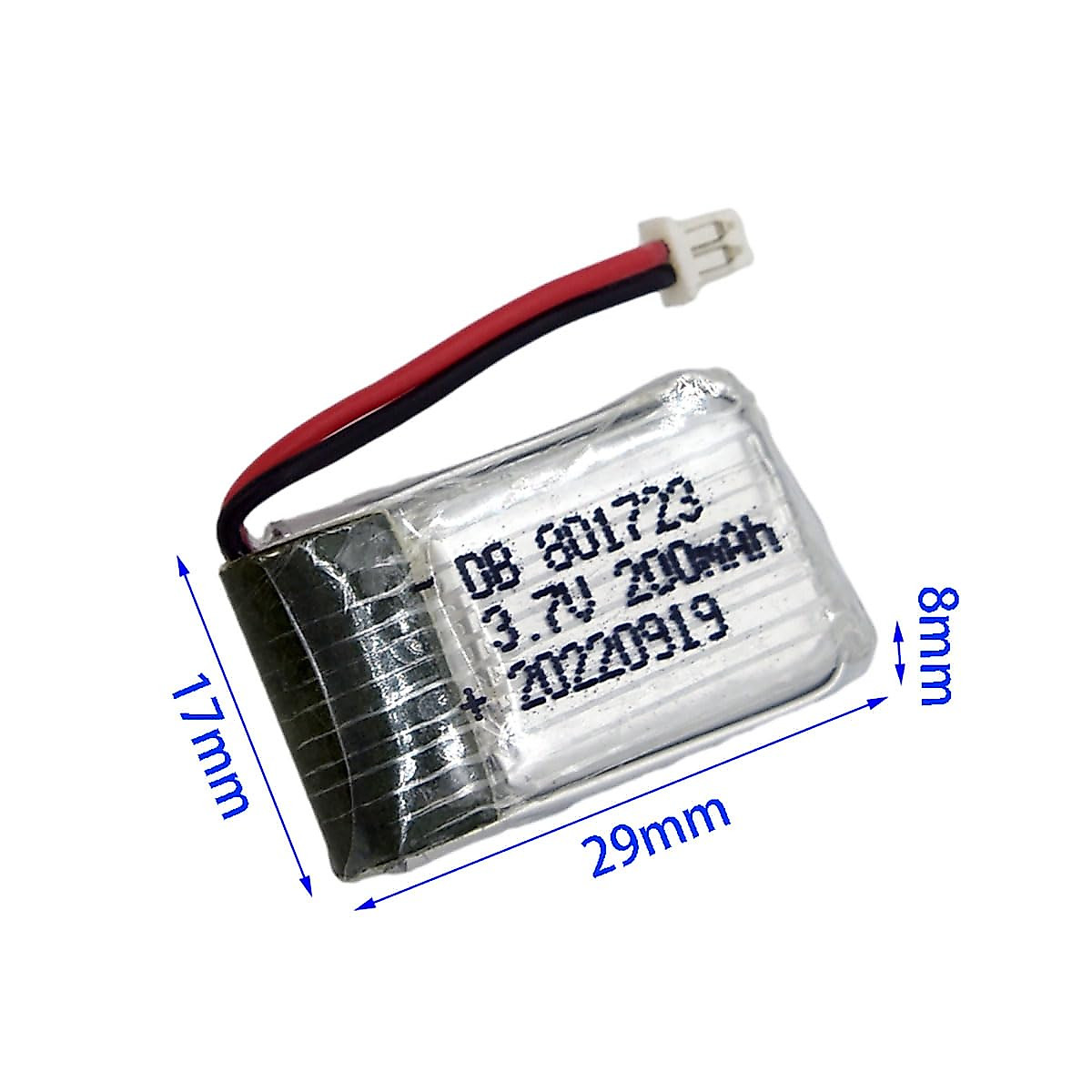 ECHOBBY 3.7V 200mAh 20C LiPo Battery PH1.25 Nor Plug for Mini Size RC Helicopter Quad Copter Drone (3)