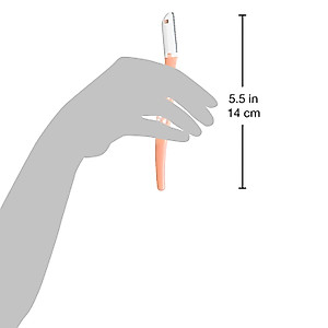 About Face Fuzz-Free Facial Razors for Shaving & Exfoliating - Includes 3 Beauty Groomers - For Face, Lips & Eyebrows