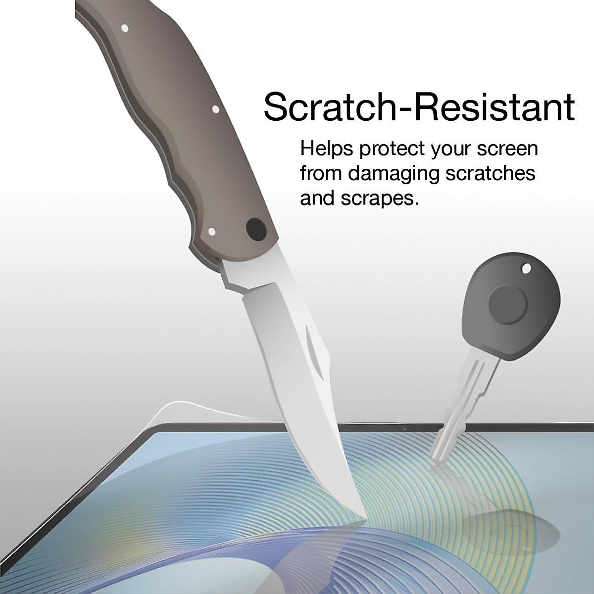 BoxWave Screen Protector Compatible with Ecobee EB-STATE3LTP-02 - ClearTouch Anti-Glare ToughShield 9H (2-Pack), Anti-Glare 9H Tough Flexible Film Screen Protector