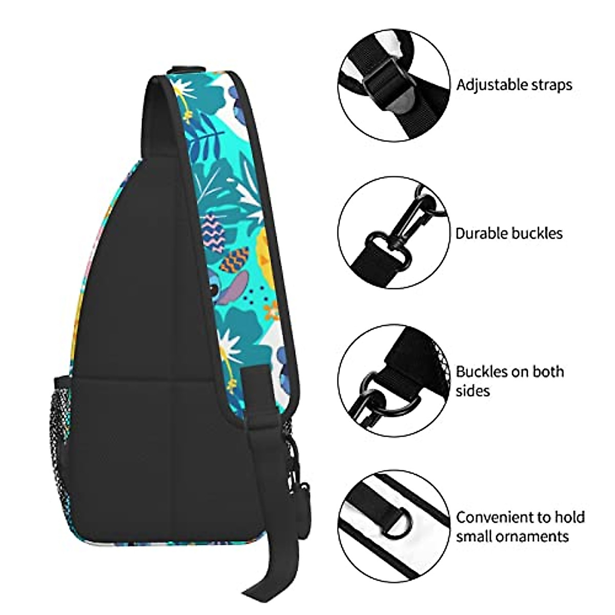 Sling Bag Crossbody Sling Backpack Travel Hiking Chest Bag Daypack for Shoulder Bag Women Men's