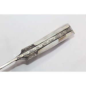 Rajasthan Gems Armor Cracker Dagger Knife Damascus Steel Blade Mother of Pearl Chip Handle B276