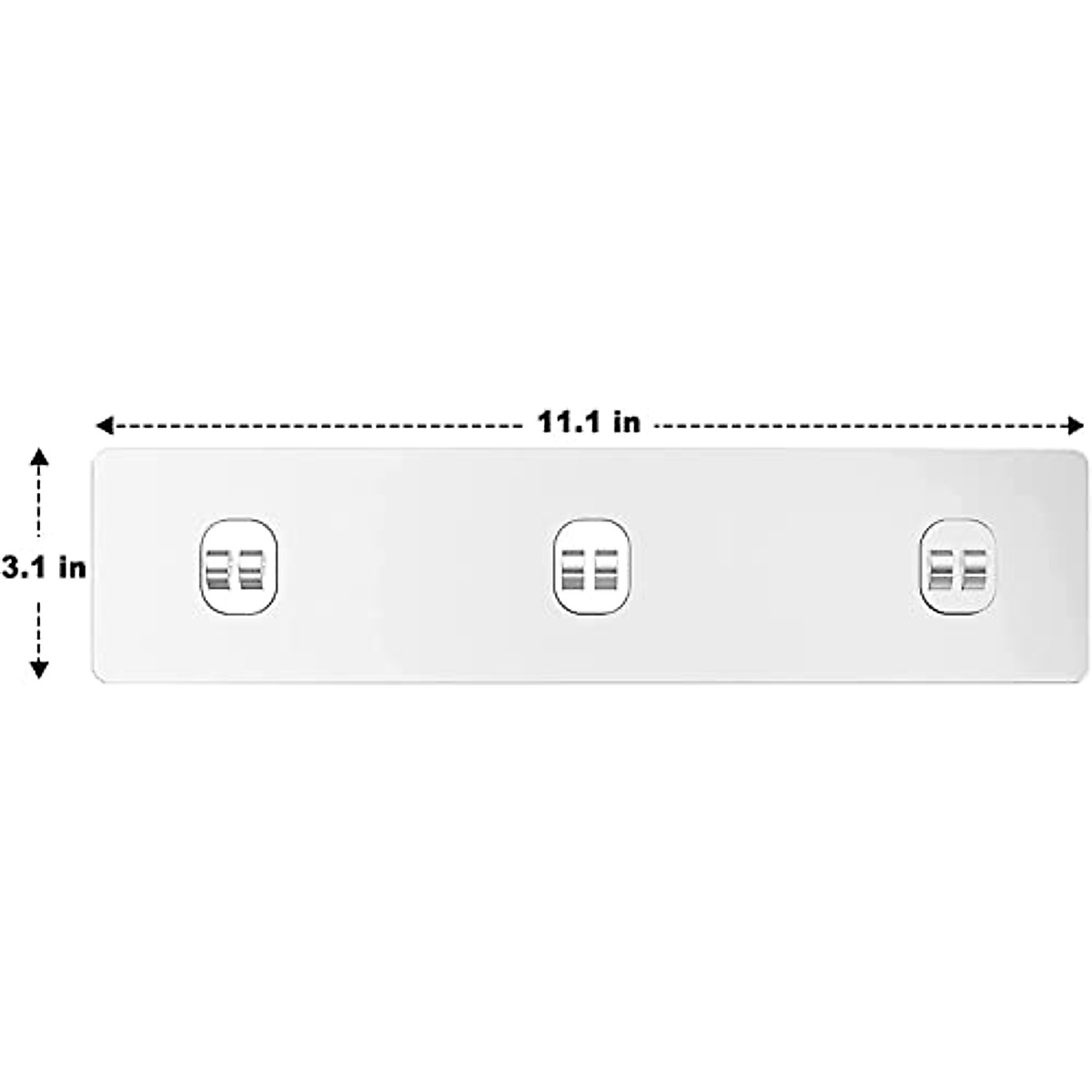 Murasakina 2PCS Shower Caddy Adhesive Replacement,Shower Shelves Adhesive Strip Pad Shower Organizer Sticker Replacement Bathroom Heavy Duty Strong Sticky Wall Adhesive