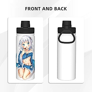 Gawr Music Gura Tumbler 18 oz Stainless Steel Sports Insulated Kettle Travel Drinking Cup Water Bottle with Lid