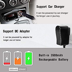 JEKERO 16.9" Portable DVD Player with 14.1" Large Swivel Screen, DVD Player Portable with 6 Hrs Rechargeable Battery, Mobile DVD Player for Kids, Sync TV, Support USB SD Card with Car Charger (Blue)