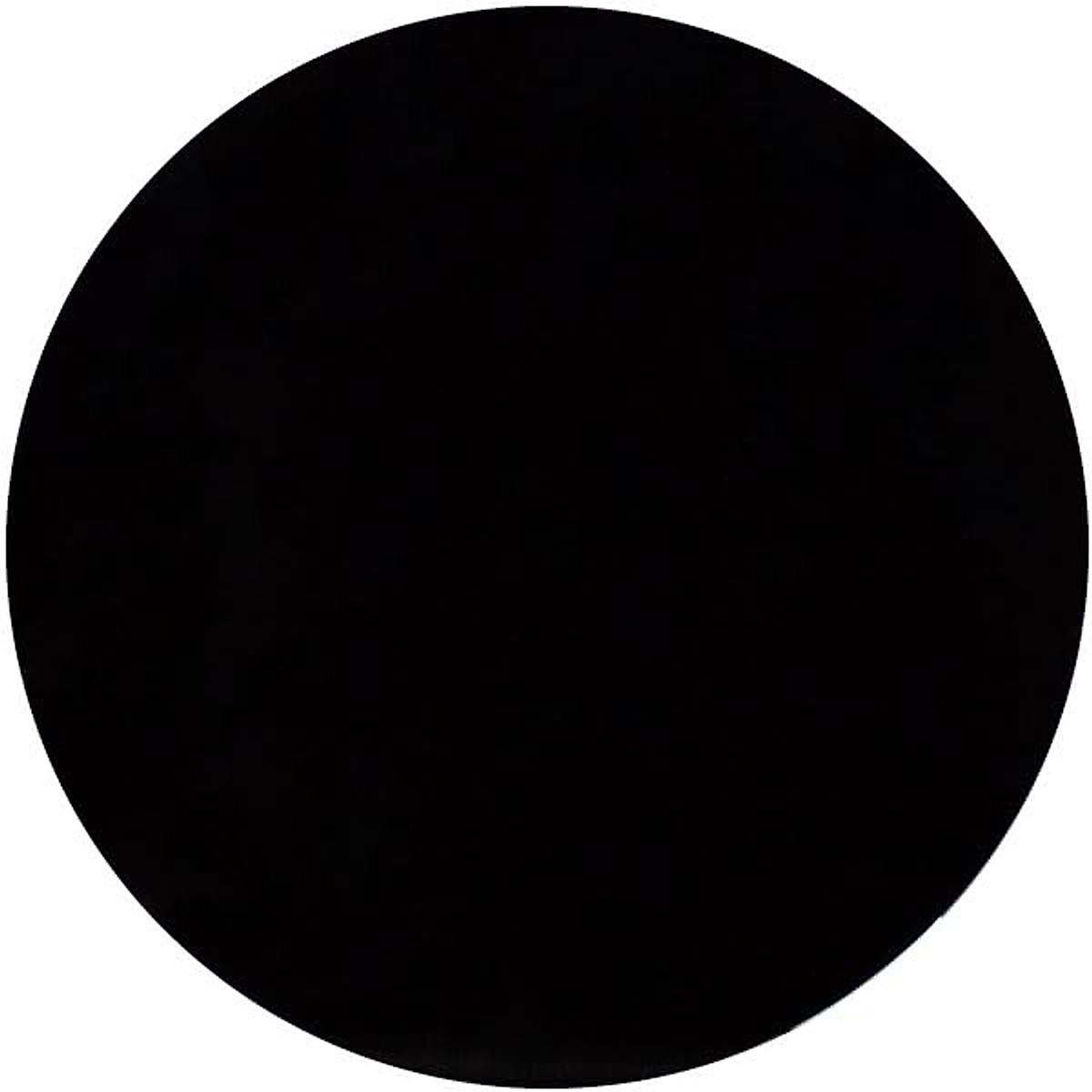 Marketing Holders 33” Round Disc DIY Black Acrylic 1/8" Thick Lucite Circle Table Top Art Project Portable Lightweight Backsplash Wall Panel