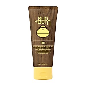 Sun Bum Original SPF 30 Sunscreen Body Lotion | Broad Spectrum Moisturizing Sunblock with Vitamin E | Hawaii 104 Act Compliant (Octinoxate & Oxybenzone Free) | Travel Friendly | 3 oz
