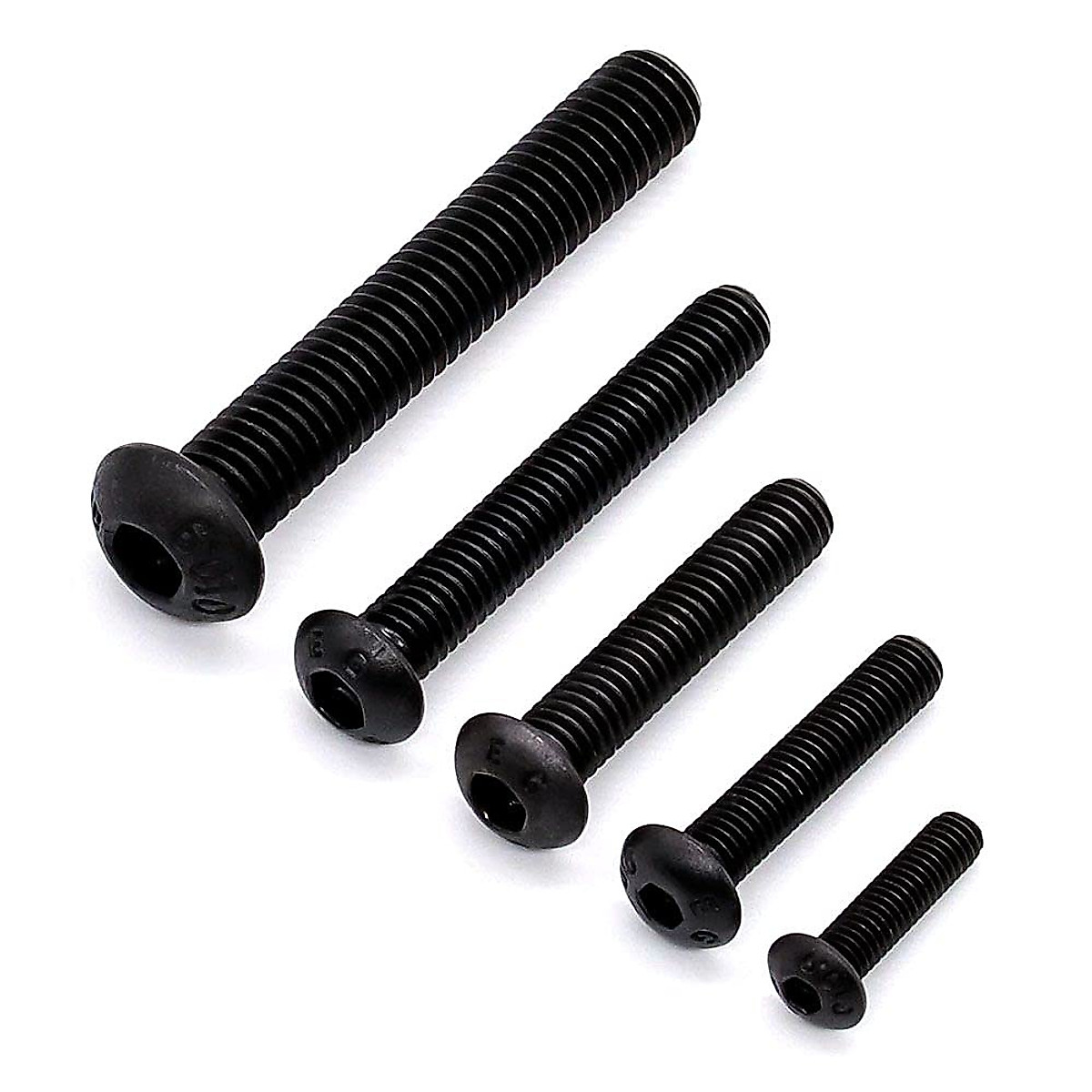 Glvaner M10-1.5 x 40mm (10 pcs) Button Head Socket Cap Screws Bolts, Black Oxide Finish, 10.49 Grade Alloy Steel, Full Thread, Allen Hex Drive