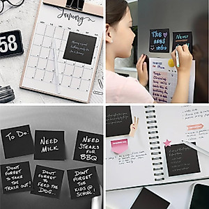 Black Sticky Notes and Gel Pens for Black Paper | 12 Metallic Pens for Black Paper, Including White Gel Pen, Gold and Silver | 3x3 Unique Sticky Notes 500ct | Gel Pens and Black Sticky Notes