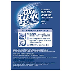 OxiClean Baby Stain Soaker, 3 lb + 2-Pack OxiClean Baby Laundry Stain Remover Pens