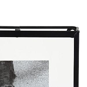 Foreside Home & Garden Black 4 x 6 inch Oversized Metal Decorative Picture Frame