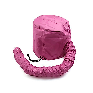 Qtqgoitem Pink Polyester Portable Hair Drying Styling Soft Bonnet Hood Blow Dryer Connect Cap (model: 904 95b 03b 8de 049)