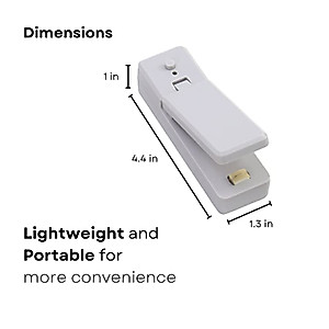 Mini Bag Heat Sealer USB Rechargeable Portable 2-in-1 Sealer and Cutter for Plastic Bags Kitchen Gadget