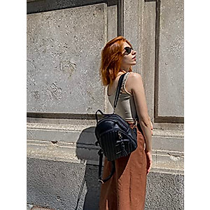 Missnine Mini Backpack for Women Cute Small Backpack Purse Girls PU Leather Tassel Bookbag Designer Satchel Bags