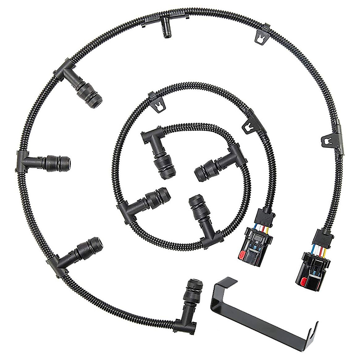 3C3Z-12A690-AA Powerstroke 6.0 Diesel Glow Plug Harness Kit Includes Right Left Harness Removal Tool,Compatible with 2004-2010 Ford 6.0L V8 Powerstroke Diesel Engine Ford F-250 F-350 F-450 Super Duty