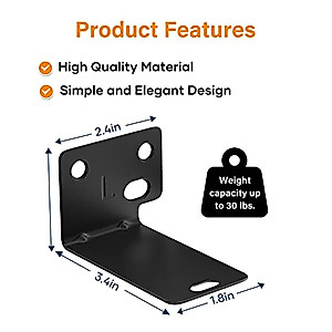 Soundbar Wall Mount for Bose WB-300 SoundTouch 300 Soundbar 500 Soundbar 600 Soundbar 700 Soundbar 900 Soundbar Mount, Sound Bar Mount for Bose Soundbar Mounting Bracket Under TV with Hardware Kit