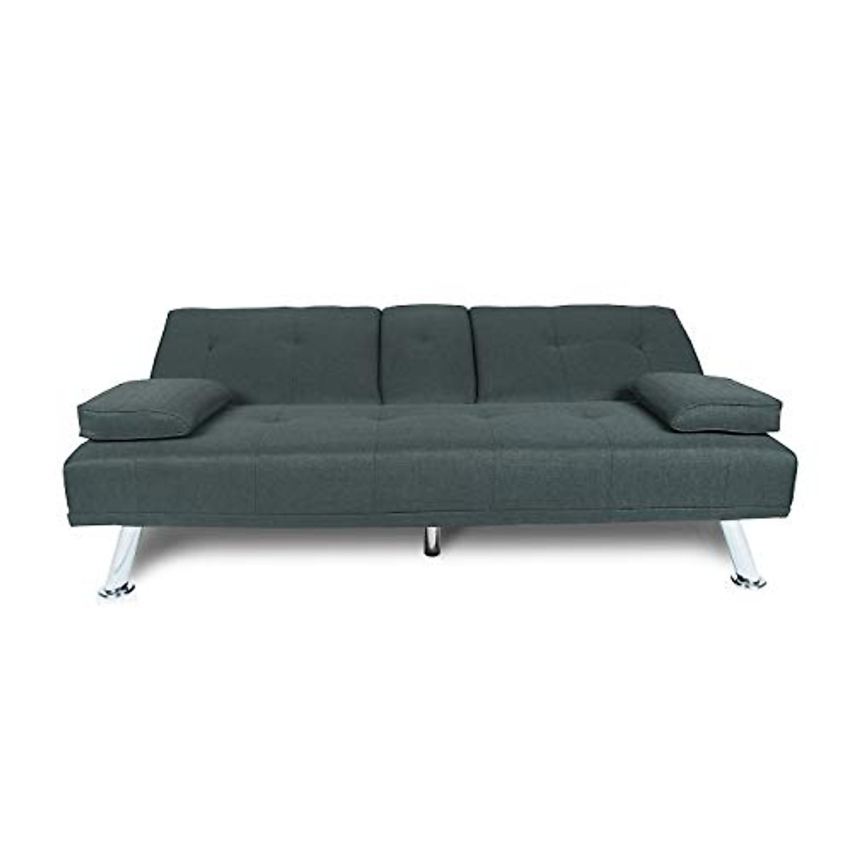 ERYE Modern Convertible Futon Sleeper Sofa with Pull Out Couch Bed, Functional Tufted Loveseat & Daybed for Home Office Apartment Studio Small Space Living Room