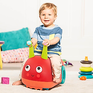 B. toys- Ladybuggy- Ride-On Toy with Lights & Sounds– Ladybug Ride On- Ergonomic Seat – 1 Year +