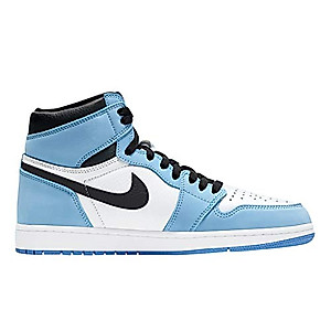Nike Men's Air Jordan 1 Retro High OG Shoes, White/University Blue-black, 9.5